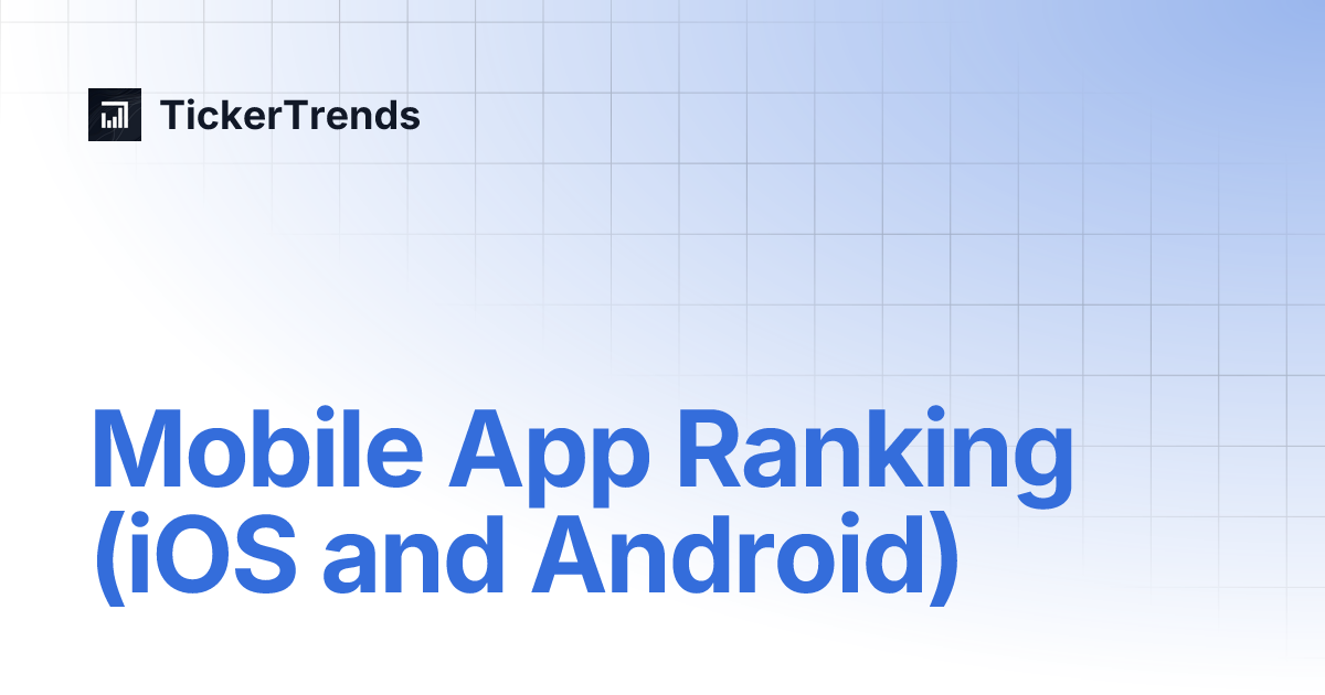 Mobile App Ranking (iOS and Android) | TickerTrends
