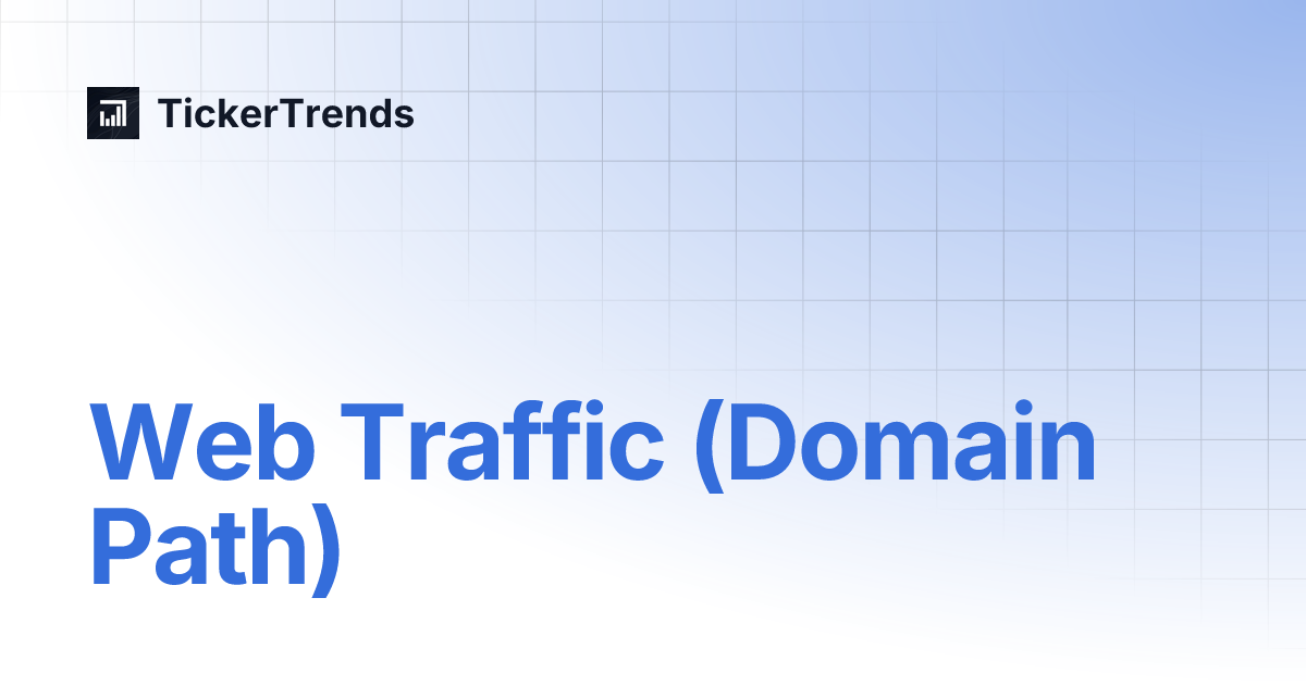 Web Traffic (Domain Path) | TickerTrends